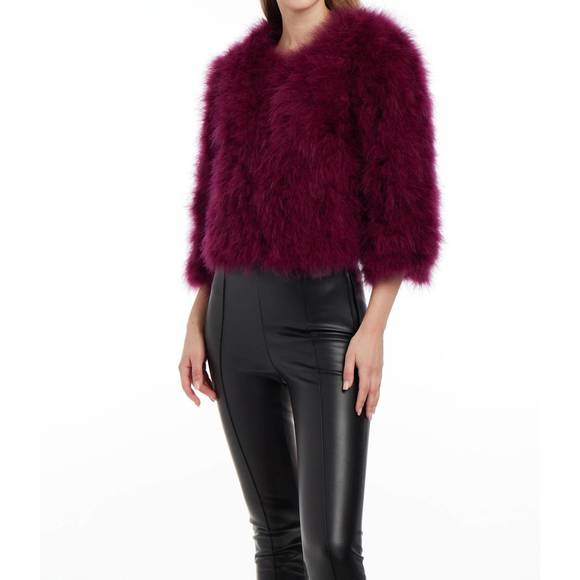 PATTY KIM | Jackets & Coats | New Patty Kim Bianca Feather Coat In ...